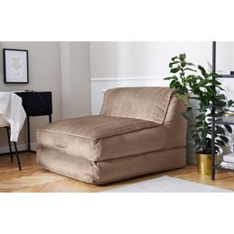 Relaxsessel Home Affaire "Polly", braun, B:83cm H:80cm, Sessel, Relaxsessel, Loungesessel mit Schlaffunktion, perfekt als G&auml;stebett, Daybed