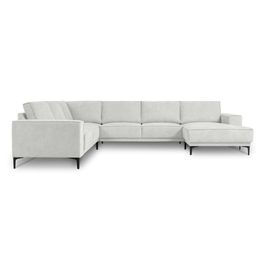 Wohnlandschaft OTTO HOME "OLAND U-Form, XXL, B: 342 cm, Skandi-Design", beige (sand), B:342cm H:85cm T:260cm, 100% Polyester, Sofas, Wohnlandschaft, Skandi-Design in Struktur, Flachgewebe, Luxus-Microfaser, Boucle