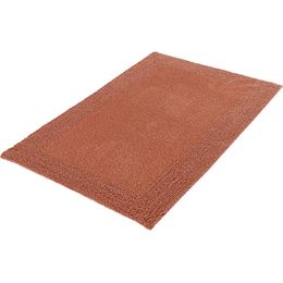 Badematte Kleine Wolke "Cotone, Badvorleger, Badezimmer Teppich", orange (terrakotta), H:17mm, Baumwolle, Badematten, Badematte, Badteppich, Uni Farben, reine Baumwolle, waschbar