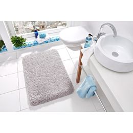 Badematte Kleine Wolke "Trend, Badvorleger, Badezimmer Teppich" Gr. 1, wei&szlig; (auster), H:35mm, Baumwolle, Badematten, Badematte, Badteppich, Uni Farben, waschbar