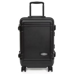 Hartschalen-Trolley Eastpak "RESIST'R CASE S BRUSHED METAL mit 30 Jahren Garantie", Gr. B/H/T: 35cm x 55cm x 23cm 34 l, schwarz, Polycarbonat, metallic, festlich, Koffer, Reisegep&auml;ck Handgep&auml;ck-Koffer TSA-Zahlenschloss