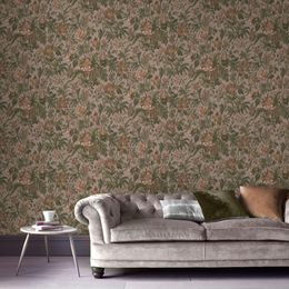 Vliestapete SUPERFRESCO EASY "Isa Blumen", rosa, B:0,52m H:10m L:10m, Vlies, Tapeten, 10mx52cm (ca. 5m2)
