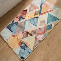 Badematte Gino Falcone "Aquata GF-166, Badvorleger, Badezimmer Teppich", mehrfarbig, H:5mm, Kunstfaser, Badematten, Badematte, Badteppich, bedruckt, modernes Design, rechteckig