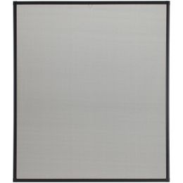 Insektenschutz-Fensterrahmen Hecht INTERNATIONAL "Basic", grau (rahmen: anthrazit gewebe: anthrazit), B:130cm H:150cm, Insektenschutzgitter