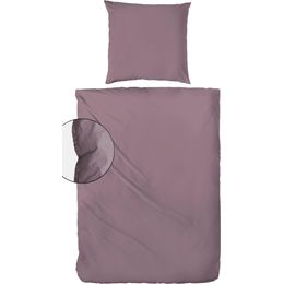 Bettw&auml;sche Primera "Primera Stone-Washed Flanell", lila (berry), B/L: 135cm x 200cm, 1 Stk., 1 Stk., Flanell, B/L: 80cm x 80cm, 2 Stk., Flanell, Obermaterial: 100% Baumwolle, Bettw&auml;sche, Bettw&auml;sche, Bettw&auml;sche aus samtig weicher angerauter Baumwolle, ab Gr. 135x200 cm