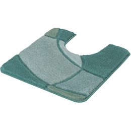 Badematte Kleine Wolke "Kent, Badvorleger, Badezimmer Teppich", gr&uuml;n, H:20mm, Polyacryl, Badematten, Badematte, Badteppich, modernes Design, Hoch-Tief Effekt