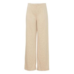 Stoffhose Ichi "Casual Hose IHKATE", Damen, Gr. M, N-Gr, beige (doeskin), Obermaterial: 80% Polyester PES. 18% Viskose CV. 2% Elasthan EL., Hosen Stoffhose