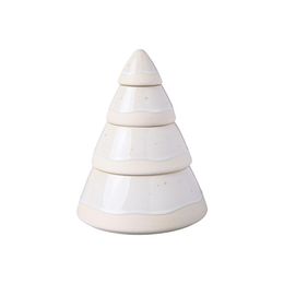 Vorratsdose "Dose Baum Winter Glow &oslash; 18,8 cm beige", beige, Porzellan, LIKE. BY VILLEROY & BOCH, Lebensmittelaufbewahrungsbeh&auml;lter, Vorratsdose