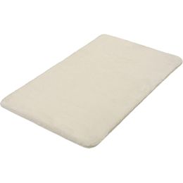 Badematte Kleine Wolke "Cony, Badvorleger, Badezimmer Teppich", beige, H:25mm, Polyester, Badematten, Badematte, Badteppich, Fell-Optik, Uni Farben, besonders weich & kuschelig