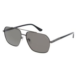 Police SPLQ85 | Herren-Sonnenbrille | Fassung: Vollrand, Pilot, Metall, Grau Dunkel | Glasfarbe: Grau