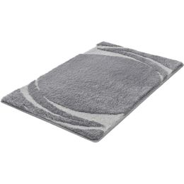 Badematte Kleine Wolke "&raquo;Mystic&laquo;, Badvorleger, Badezimmer Teppich", anthrazit, H:25mm, Polyacryl, Badematten, Badematte, Badteppich, modernes Design, Hoch-Tief Effekt, rechteckig & rund