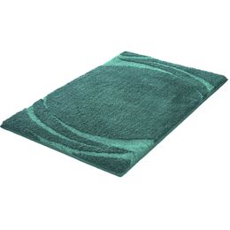 Badematte Kleine Wolke "&raquo;Mystic&laquo;, Badvorleger, Badezimmer Teppich", petrol, H:25mm, Polyacryl, Badematten, Badematte, Badteppich, modernes Design, Hoch-Tief Effekt, rechteckig & rund