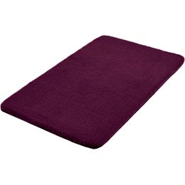 Badematte Kleine Wolke "Cony, Badvorleger, Badezimmer Teppich", lila, H:25mm, Polyester, Badematten, Badematte, Badteppich, Fell-Optik, Uni Farben, besonders weich & kuschelig