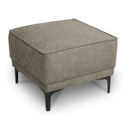 Polsterhocker OTTO HOME "Oland", braun, B:56cm H:45cm T:58cm, 100% Polyester, Hocker, Polsterhocker, passend zur Serie OLAND