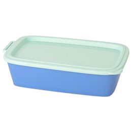 Aufbewahrungssch&uuml;ssel Koziol "NORA BOX 1,4l Schale 1,4l mit Deckel", strong blau, sweet gr&uuml;n, B:15,8cm H:6,3cm, Kunststoff, Lebensmittelaufbewahrungsbeh&auml;lter