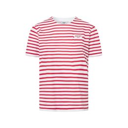 JOOP! T-Shirt JOOP "Teele", Damen, Gr. L, dunkelrot, Jersey, Obermaterial: 100% Baumwolle, geringelt, normal, Rundhals, Shirts T-Shirt, geringelt, gerippter Rundhals