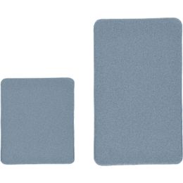 Badematte Kleine Wolke "RELAX, Badvorleger, Badezimmer Teppich", stahlblau, H:30mm, Polyacryl, Badematten, Badematte, Badteppich, meliert, rechteckig, rund & als Set erh&auml;ltlich
