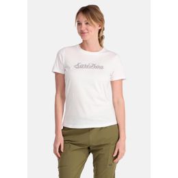 T-Shirt KARI TRAA "M&oslash;lster", Damen, Gr. XS, wei&szlig;, 100% Baumwolle, bedruckt, unifarben, normal, Rundhals, Shirts T-Shirt, mit sportlichem Markenlogo