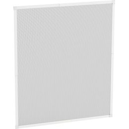 Insektenschutz-Fensterrahmen Hecht INTERNATIONAL "START", wei&szlig; (rahmen: wei&szlig; gewebe: anthrazit), B:120cm H:140cm, Insektenschutzgitter, Teleskop-Fensterbausatz, BxH: 120x140 cm