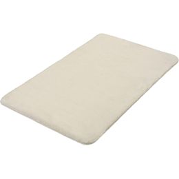 Badematte Kleine Wolke "Cony, Badvorleger, Badezimmer Teppich", beige, H:25mm, Polyester, Badematten, Badematte, Badteppich, Fell-Optik, Uni Farben, besonders weich & kuschelig