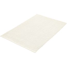 Badematte Kleine Wolke "Punto, Badvorleger, Badezimmer Teppich", wei&szlig;, H:5mm, Baumwolle, Badematten, Badematte, Badteppich, Uni Farben, Oberfl&auml;che reine Baumwolle