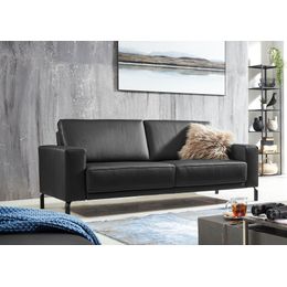 2,5-Sitzer Home Affaire "Apiro bequem, eleganter Metallfu&szlig;, Komfortsitzh&ouml;he", schwarz, B:178cm H:87cm T:88cm, Sofas, auch mit motorischem Sitzvorzug, in 3 Breiten, Dickleder, Federkern