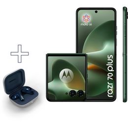 Motorola Smartphone "razr 70 plus", Energieeffizienz: A (A-G), pantone mountain view, 512 GB, Mobiltelefone, Topseller