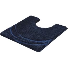 Badematte Kleine Wolke "&raquo;Mystic&laquo;, Badvorleger, Badezimmer Teppich", navy, H:25mm, Polyacryl, Badematten, Badematte, Badteppich, modernes Design, Hoch-Tief Effekt, rechteckig & rund