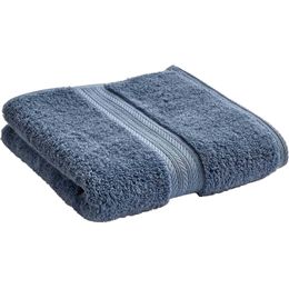 Handt&uuml;cher Christy "RENAISSANCE", blau (denim), B:50cm L:100cm, Walkfrottier, Obermaterial: 100% Baumwolle, Handt&uuml;cher, Premium-Handtuch in Luxusqualit&auml;t, 675g/m&sup2;, 50x100cm, 2er Set
