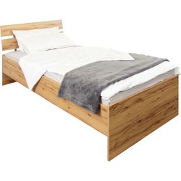 Bettgestell Priess "Lindau", beige (astkernbuchefarben), B:106cm H:85cm L:213cm, Betten, Bettgestell, auch f&uuml;r Motorrahmen