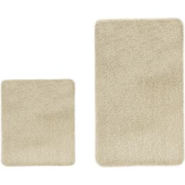 Badematte Kleine Wolke "RELAX, Badvorleger, Badezimmer Teppich", sandbeige, H:30mm, Polyacryl, Badematten, Badematte, Badteppich, meliert, rechteckig, rund & als Set erh&auml;ltlich