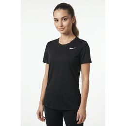 Trainingsshirt Nike "W NK DF RLGD SS TEE", Damen, Gr. XS (30/32), schwarz-wei&szlig; (schwarz, wei&szlig;), Obermaterial: 100% Polyester, normal, Shirts, sportlicher Stil, Kurzarm, f&uuml;r Fitness, Fu&szlig;ball, Yoga und Laufen