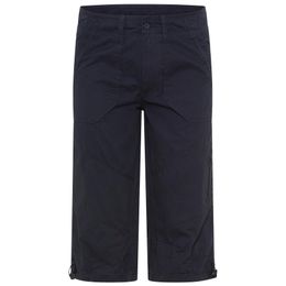 MAN'S WORLD Cargobermudas MAN'S WORLD "Knielang", Herren, Gr. 48, N-Gr, marine, Web, Obermaterial: 100% Baumwolle, unifarben, regular fit kniebedeckend, Hosen, mit vielen Details