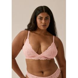 Bralette Naturana "The Friday", Damen, Gr. 75, Cup A, rosa, Obermaterial: 89% Polyamid, 11% Elasthan. Miedereinsatz: 85% Polyamid, 15% Elasthan, BHs Bralette