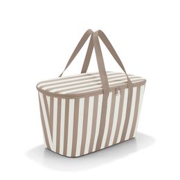 Reisenthel K&uuml;hltasche Cooler bag summerstripes coffee, Creme, Textil, 44.5x24.5x25 cm, Freizeit, Campingzubeh&ouml;r, Campingausr&uuml;stung