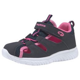 Sandale Kangaroos "KI-Rock Lite EV", M&auml;dchen, Gr. 21, bunt (dk, navy, daisy, pink), Synthetik, Textil, Schuhe Sandale, mit Klettverschluss