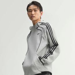 Kapuzensweatshirt adidas originals "SPACER TEAMGEIST 26 CUTLINE HOODIE", Herren, Gr. L, medium grau heather, Obermaterial: 67% Polyester, 33% Baumwolle, normal, Rundhals, angesetztes B&uuml;ndchen, Sweatshirts
