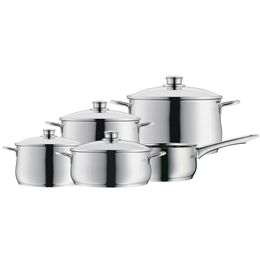 WMF Kochtopfset Diadem, Edelstahl, Metall, 5-teilig, 16 cm,20 cm,16 cm, 2 L,3,5 L,6,5 L,3 L,1,5 L, rund, rostfrei, TransTherm&reg;-Allherdboden, Kochen, T&ouml;pfe, Topfsets