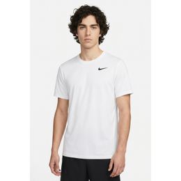 T-Shirt Nike "M NK DF TEE STD FLEX", Herren, Gr. XL, wei&szlig;, schwarz, angeraute Sweatware, Obermaterial: 100% Polyester, normal, Rundhals, angesetztes B&uuml;ndchen, Shirts T-Shirt, sportlicher Schnitt, f&uuml;r Sportmode und Streetwear