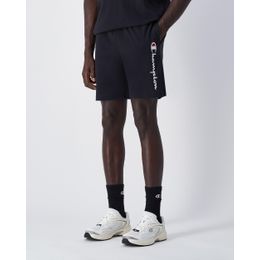 Jerseyhose Champion "ICONS Long Bermuda", Herren, Gr. XL (56/58), N-Gr, schwarz (nbk), Obermaterial: 100% Baumwolle, normal, Hosen Jerseyhose