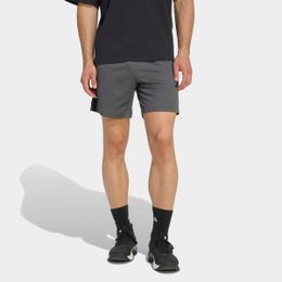 Shorts adidas Performance "WE BAS 3SPQ S7", Herren, Gr. S, N-Gr, grau five, schwarz, normal, gr., Obermaterial: 100% Polyester, Hosen Shorts, Topseller