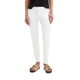Marc O'Polo 5-Pocket-Hose MARC O'POLO "mit TENCEL&trade; Lyocell", Damen, Gr. 27, L&auml;nge 34, wei&szlig;, Denim/Jeans, Obermaterial: 64% Lyocell, 32% Baumwolle, 4% Elasthan, unifarben, slim fit kn&ouml;chelfrei, Hosen 5-Pocket-Hose