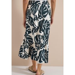 Maxirock Cecil, Damen, Gr. L (42), palm breeze gr&uuml;n, Web, Obermaterial: 100% Viskose, gebl&uuml;mt, l&auml;ssig geschnitten 7/8-L&auml;nge, R&ouml;cke Maxirock, Sommerrock mit Bl&auml;ttermuster