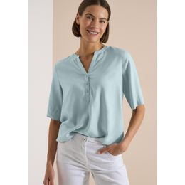 Schlupfbluse Cecil, Damen, Gr. M (40), crystal mint, Web, Obermaterial: 100% Viskose, figurumspielend h&uuml;ftbedeckend, V-Ausschnitt, Blusen Schlupfbluse, Elastischer Saum