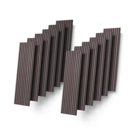 WANDPANEELE Grivola Nussbaum/Braun 12 St&uuml;ck