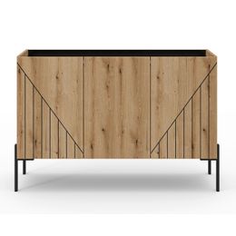 Sideboard NEO Eiche dunkel, Holzwerkstoff