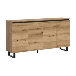 Sideboard TOMASA Eiche dunkel Holzwerkstoff