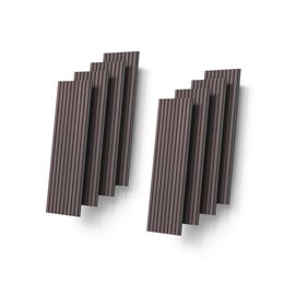 WANDPANEELE Grivola Nussbaum/Braun 8 St&uuml;ck