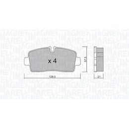 MAGNETI MARELLI Bremsbelagsatz, Scheibenbremse 363916061410 f&uuml;r Iveco