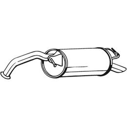BOSAL Endschalld&auml;mpfer 228475 f&uuml;r TOYOTA
